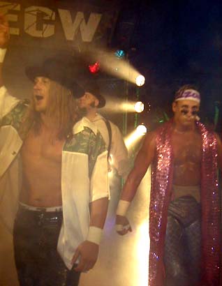 Kid Kash on the way to the ring or just chillen in the ring...