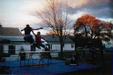 Terrance and Bangkok deliver double clothesline thru table!!!