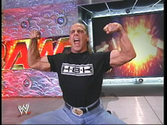 HBK walks down the ramp and gets into the ring. He does his pose again ...
