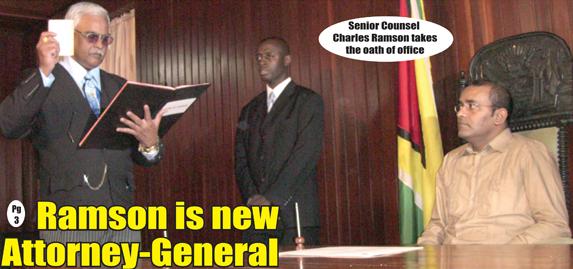 RAMSON APPOINTED NEW ATTORNEY GENERAL