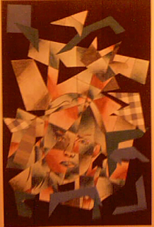 Segmented Face - pencil