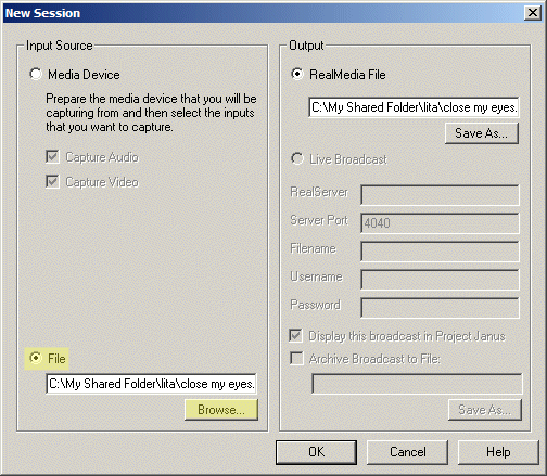 Encoding your wav to real audio